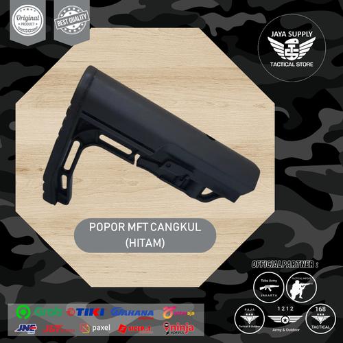 Jual Popor M4 MFT Cangkul M16 Buttstock Tactical Pacul AEG GBBR HK416 ...