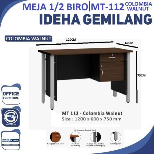 Jual Meja Kerja Kantor LK Kaki Besi Popular Meja Guru Setengah Biro MT ...