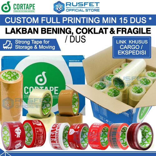 Jual Lakban Bening Coklat Fragile Isolasi Stiker Opp Tape TERMURAH ...
