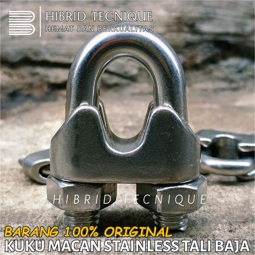 Jual Klem kuku macan stainless clamp tali seling 3 5 6 8 10 12 16 mm ...