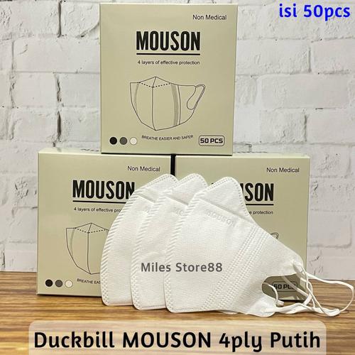 Jual Masker Duckbill MOUSON 4ply PREMIUM MURAH - MOUSON Putih - Kab. Tangerang - MilesStore88 ...
