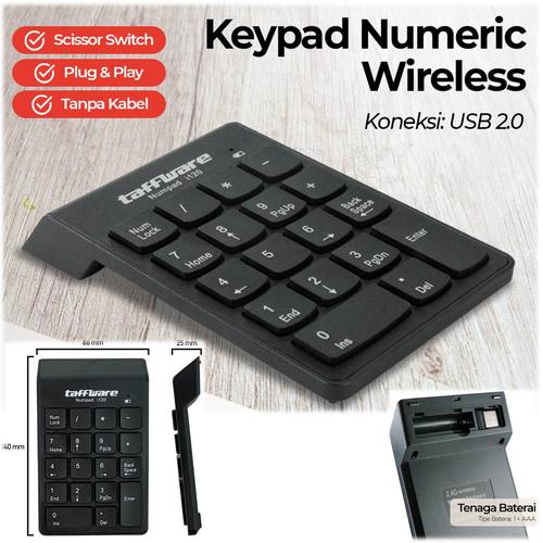Jual Numeric Keypad NUMPAD USB Keyboard Laptop Angka Wireless Tanpa ...