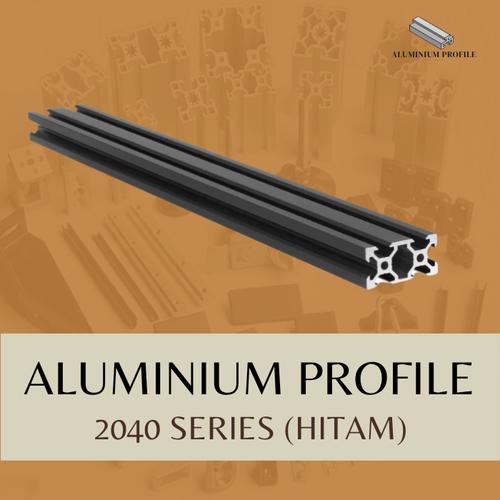 Jual Aluminium Profile 2040 [HITAM-BLACK POWDER COATING] 6M - Jakarta ...
