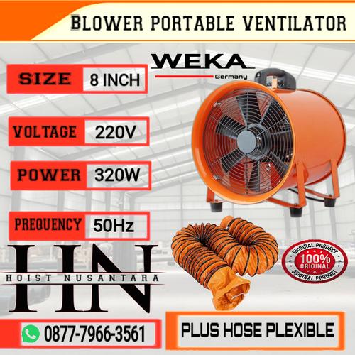 Jual Kipas Blower ventilator 8 inch plus flexible ducct 10M WEKA ...