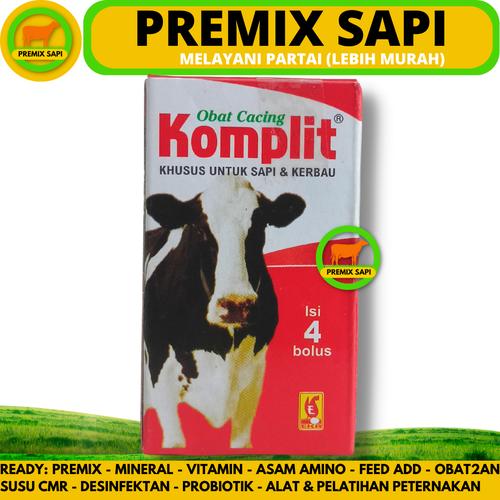 Jual KOMPLIT SAPI EKA FARMA 4 BOLUS Obat Cacing Gilik Pita Kerbau Kuda ...