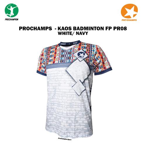 Promo Kaos Jersey Badminton Prochamp FP PR08 White Navy - S - Jakarta ...