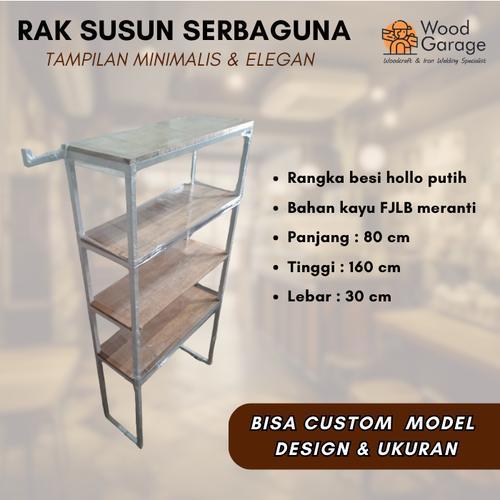 Jual Rak susun rangka besi hollo putih 160x80x30 cm - Kab. Malang ...