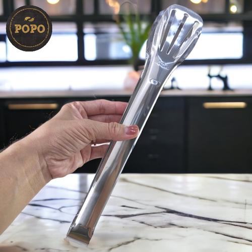Jual Jepitan Capitan Tongs Roti Kue Stainless Penjepit Daging Serbaguna ...