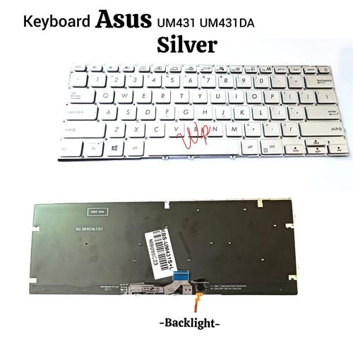 Jual Keyboard Asus Zenbook 14 UM431 UM431DA Silver Backlight - Jakarta ...
