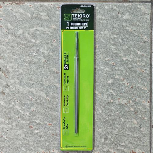 Jual Kikir Bulat Halus 6 inch Tekiro Round Files Smooth Cut 6" Tekiro ...