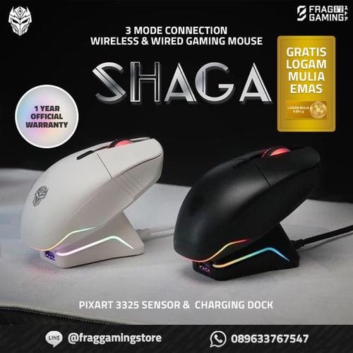 Jual Rexus Shaga RX130 Mouse Gaming Wireless SAGA RX-130 - Putih ...