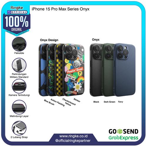 Promo Casing Ringke iPhone 15 Pro Max Onyx Softcase Tahan Banting Crack ...