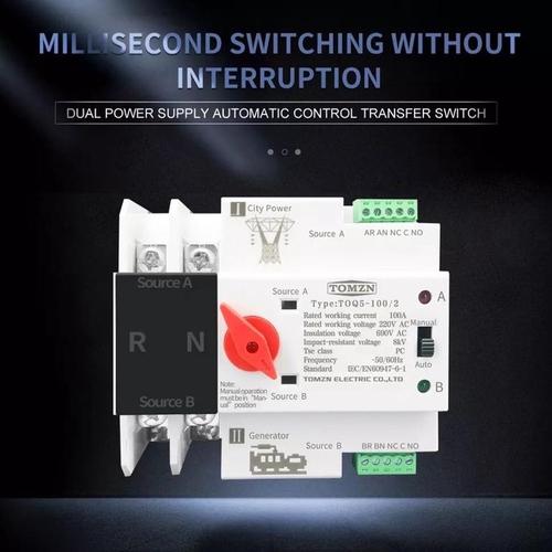 Jual Automatic Transfer Switch 2P 63A 100A 125A 230V MCB Tipe ATS Dual ... Jual Automatic Transfer Switch 2P 63A 100A 125A 230V MCB Tipe ATS Dual ...