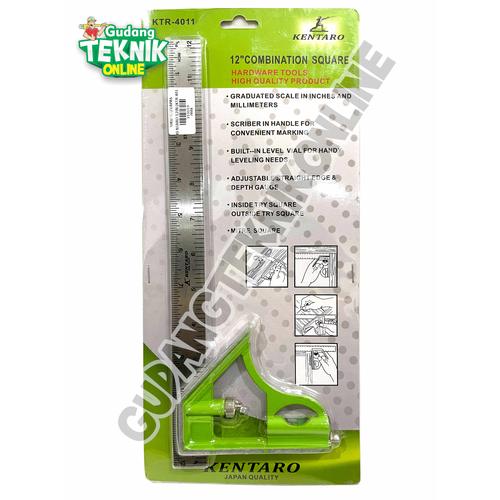 Jual Siku WATERPASS Penggaris Siku 12" KENTARO KTR-4011 Penggaris Garis ...