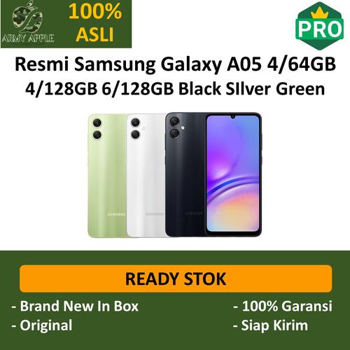 Jual Samsung Galaxy A05 4/64GB 4/128GB 6/128GB Black SIlver Green RESMI ...
