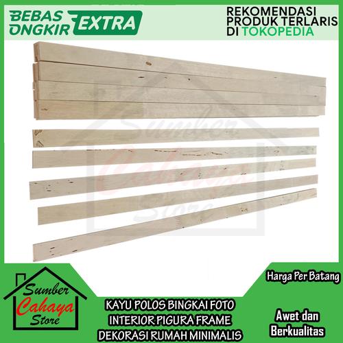 Jual KAYU RENG POLOS BINGKAI FOTO INTERIOR PIGURA FIGURA FRAME SERUT ...