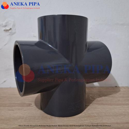 Jual Cross Tee PVC Sch 80 Size 4 Inch Socket ASTM - Kota Tangerang ...