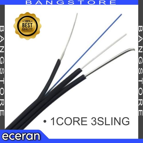 Jual Kabel FO 1Core 2Core FTTH Dropcore 12 4 Core Fiber Optik 13 Seling ...