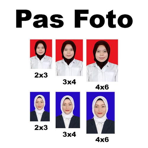 Jual Cetak pas Foto 2x3 / 3x4 / 4x6_Free ganti Background Merah atau ...