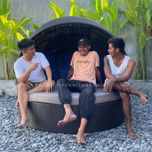 Jual Pool DAYBED Sofa Outdoor Synthetic - Kursi Rotan Santai Teras ...