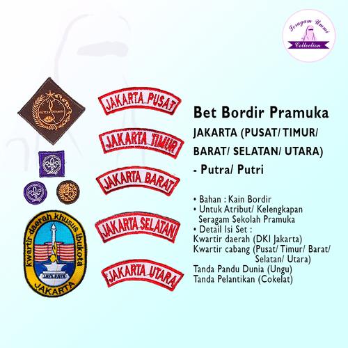 Jual Bet/ Emblem/ Logo Bordir Pramuka Lengkap Putra/ Putri - DKI ...