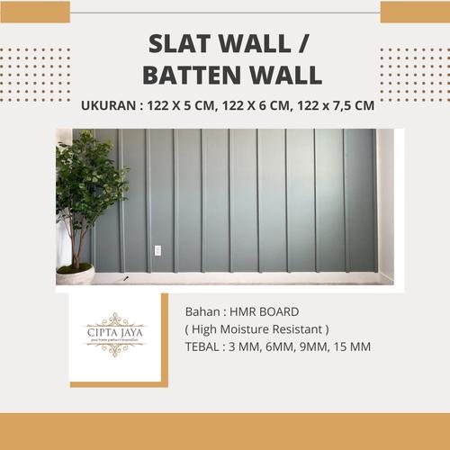 Jual Dekorasi Slat Wall Batten Panel Wall List Dinding Lebar 5 6 7,5 cm ...