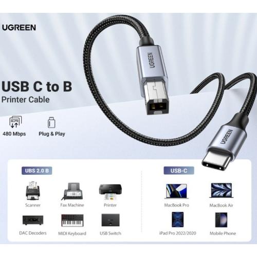 Jual Ugreen Kabel Printer USB Type C Suport All Printer Scaner - Kota ...