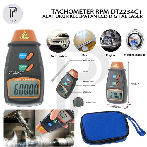 Jual LCD Digital Laser Infrared Tachometer RPM Alat Ukur Kecepatan ...