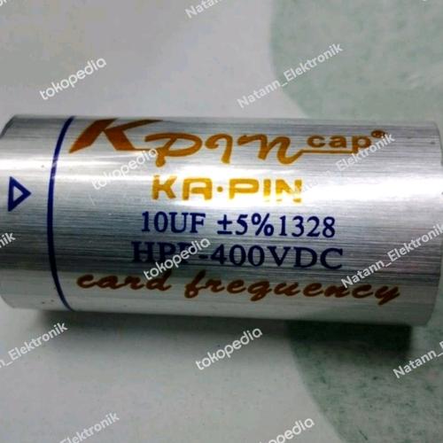 Jual kapasitor capacitor ka.pin 10uf 10 uf 400v 400vdc kpin kapin ka ...