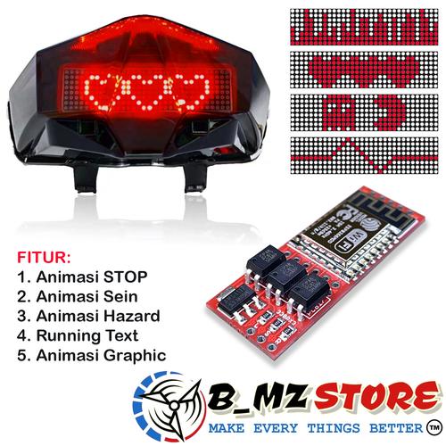 Jual Controller Stop Lamp Dot Matrix Vario ESP8266 Wifi Tail Light ...