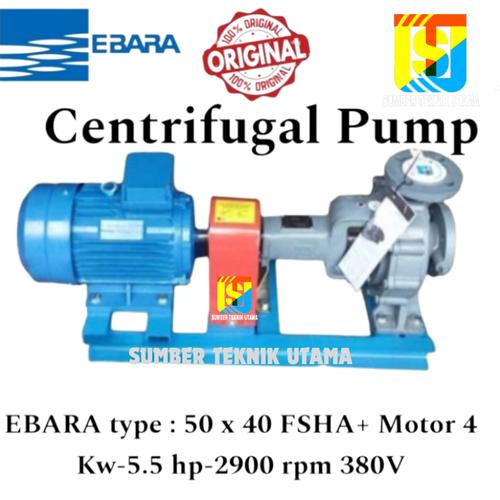 Jual POMPA CENTRIFUGAL EBARA 50x40 FSHA MOTOR 4KW 5,5HP 2900RPM BOOSTER PUM - Jakarta Barat ...