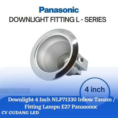 Promo Downlight 4 Inch NLP71330 Inbow Tanam / Fitting Lampu E27 ...
