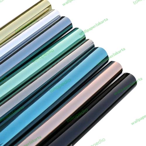 Jual sticker kaca film one way silver/kaca film jendela rumah dan ...