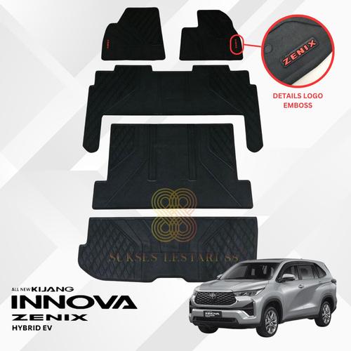 Jual Karpet Mobil Toyota Innova Zenix Full Set Logo - LOGO MERAH, BARIS ...