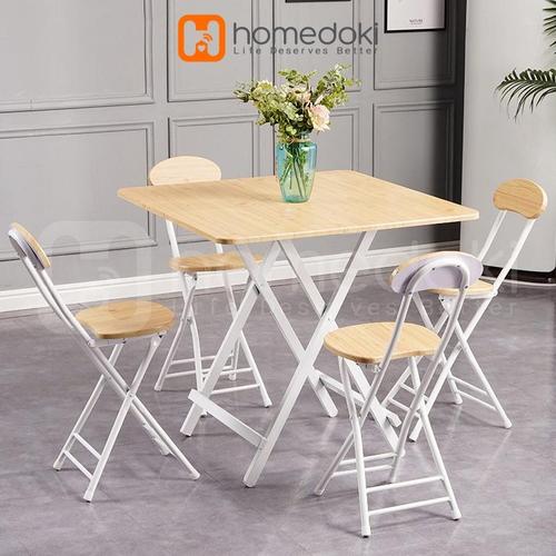Jual Homedoki Meja Lipat Ukuran 80X80X75 / Meja Makan Lipat / Meja Lipat - Putih - Jakarta ...