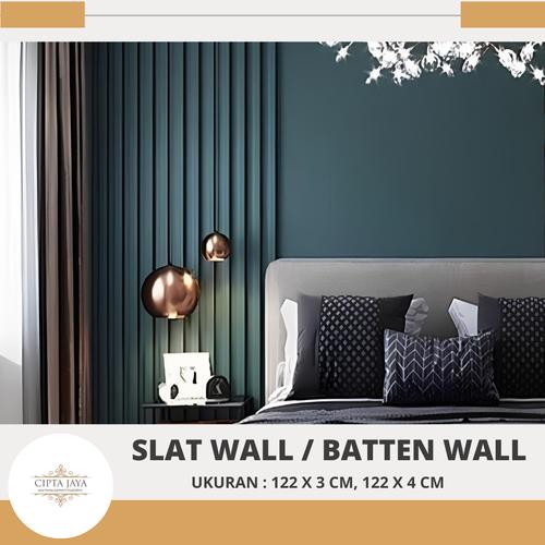 Jual Dekorasi Slat Wall Batten Panel Wall List Dinding Lebar 3 cm 4 cm ...