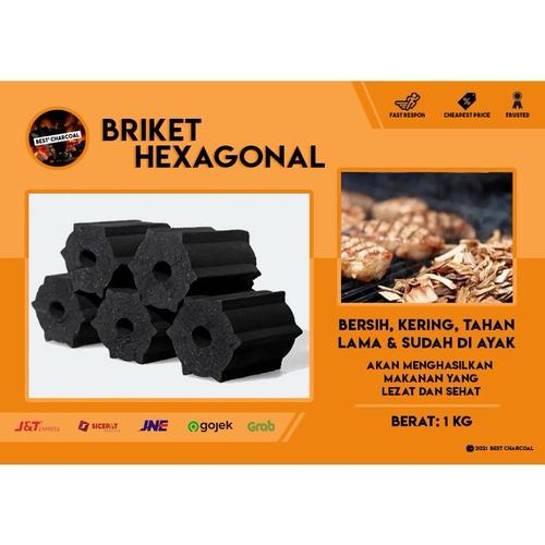 Jual Briket Hexagonal / Utk BBQ / Arang Batok Kelapa - Kualitas Export ...
