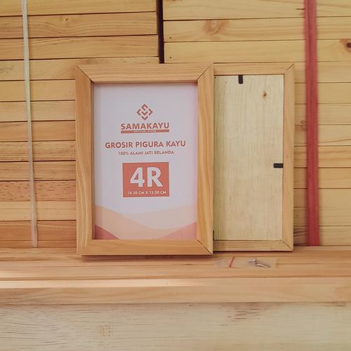 Jual Bingkai Pigura Kayu 4R / Bingkai Kayu / Frame Kayu Jati Belanda ...