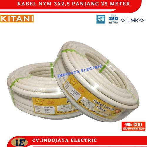 Jual Kabel listrik Kitani NYM 3X2,5 panjang 25 meter kabel tembaga ...
