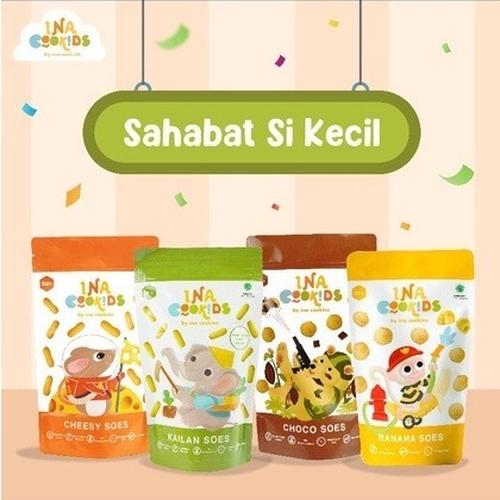 Jual Ina Cookids Soes Anak Kailan Choco Cheese Banana Ina Cookies ...