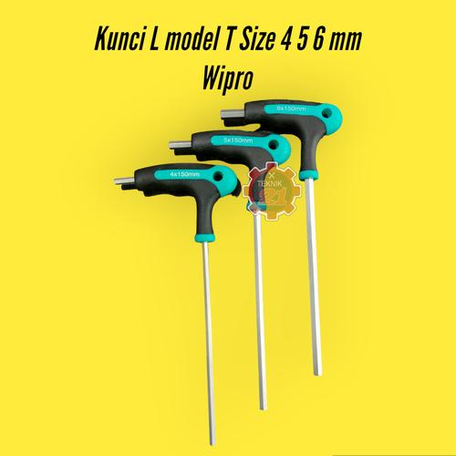 Jual KUNCI L MODEL T WIPRO 4 5 6 MM PAKET KUNCI L MODEL T WIPRO - Kab ...