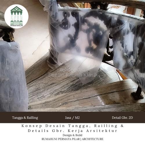 Jual Custom Jasa Desain Tangga, Railling & Detail Gbr. Kerja Arsitektur ...