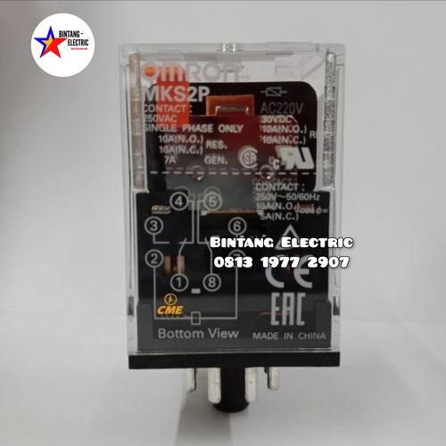 Jual Relay MKS2P / MKS-2P 220V AC 8 Pin / 8 Kaki merk Omron Original - Jakarta Pusat ...