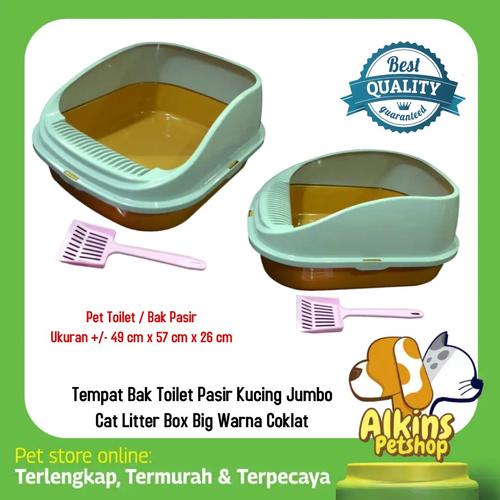 Jual Tempat Bak Toilet Pasir Kucing Jumbo - Cat Litter Box Big Warna ...