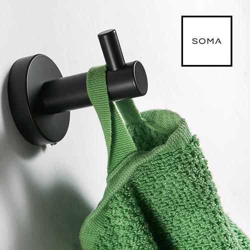 Jual SOMA Robe hook Gantungan dinding 07409 black - Jakarta Utara ...
