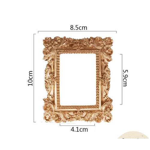 Jual Properti Foto Vintage Frame Gold Aesthetic Photo Prop Bingkai Emas ...
