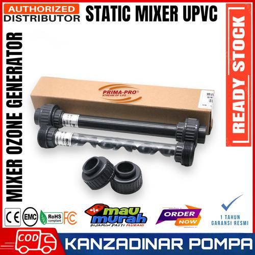 Jual Static mixer 1/2 inch Mixer ozone 1/2 inch Static Mixer Ozone UPVC ...