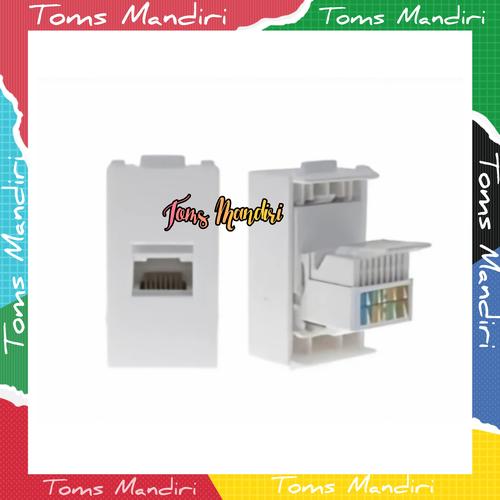Jual Wall Socket Stop Kontak Module LAN RJ45 - Jakarta Barat - toms ...