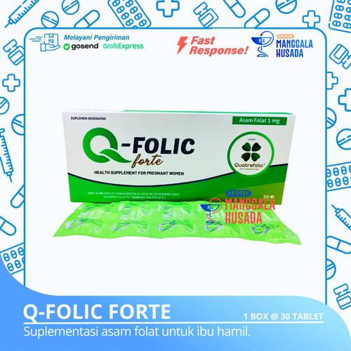 Jual Q FOLIC FORTE SUPLEMEN PER BOX @ 30 TABLET - Kota Palembang ...