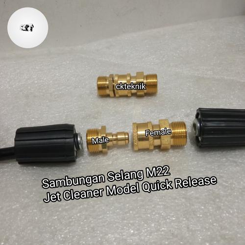 Jual Nepel adaptor sambungan M22 jet cleaner model Quick Release ...